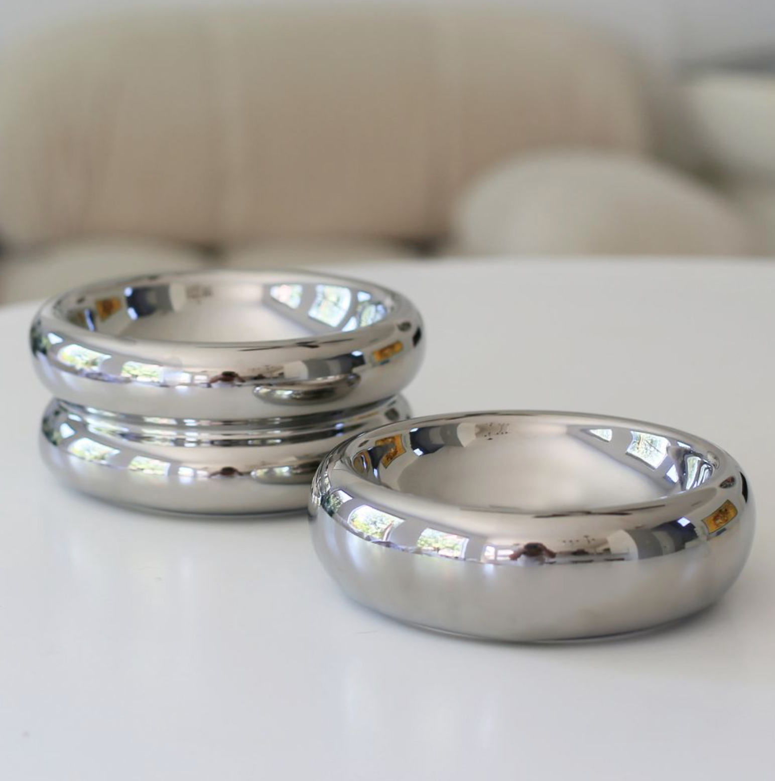 West Elm Shoppers Absolutely Love This Luxurious Chrome Pet Bowl ...