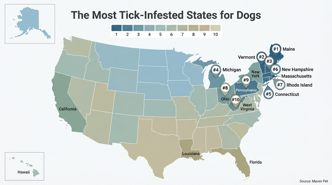 The No. 1 Tick-Infested State for Dogs Was Just Revealed and It's ...