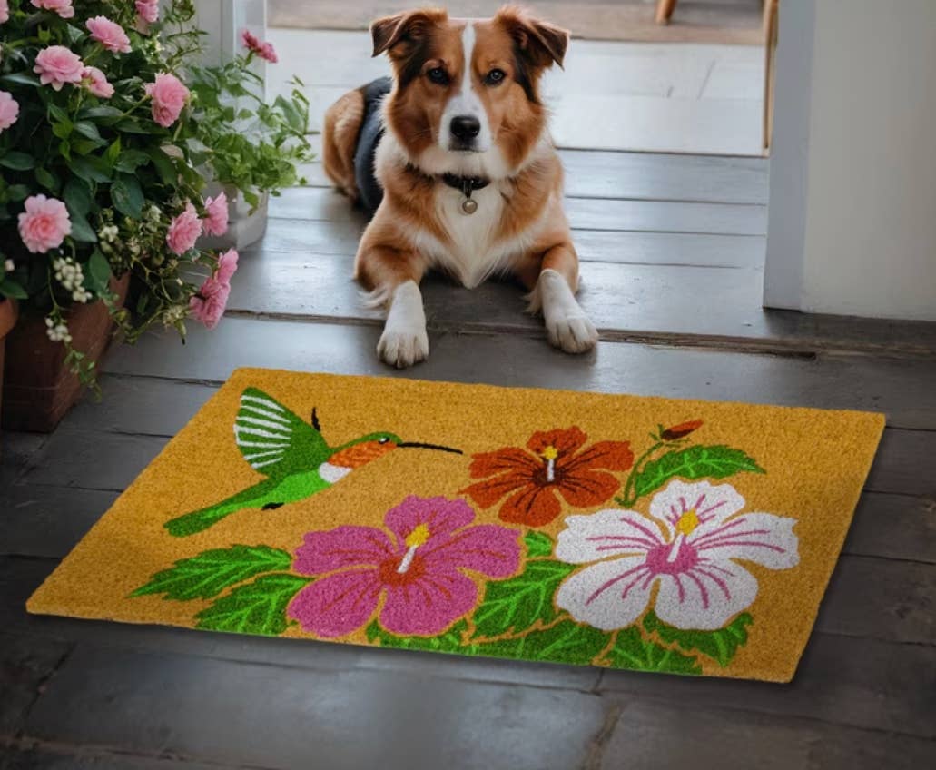 Upgrade With Walmart's Colorful Hummingbird Welcome Mat - PetHelpful