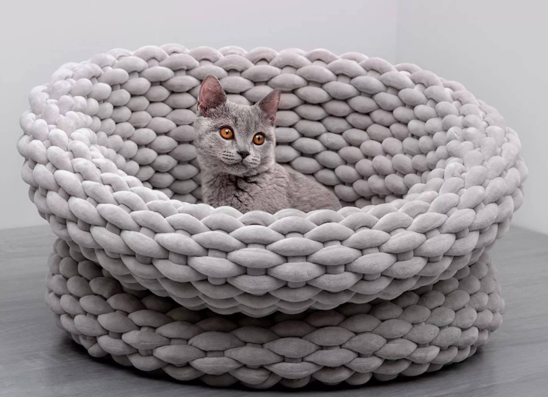 Anthropologie’s Cozy Woven Cat Bed Is the Chic Hideaway Every Kitty ...
