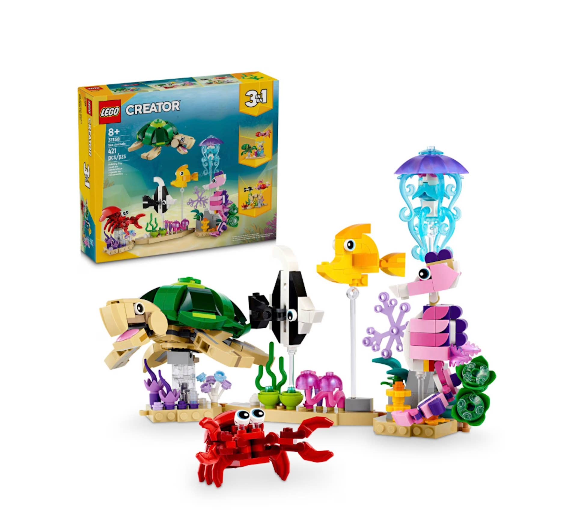 Walmart's Darling 421-Piece Sea Animals Lego Set Is a Must-Have for ...