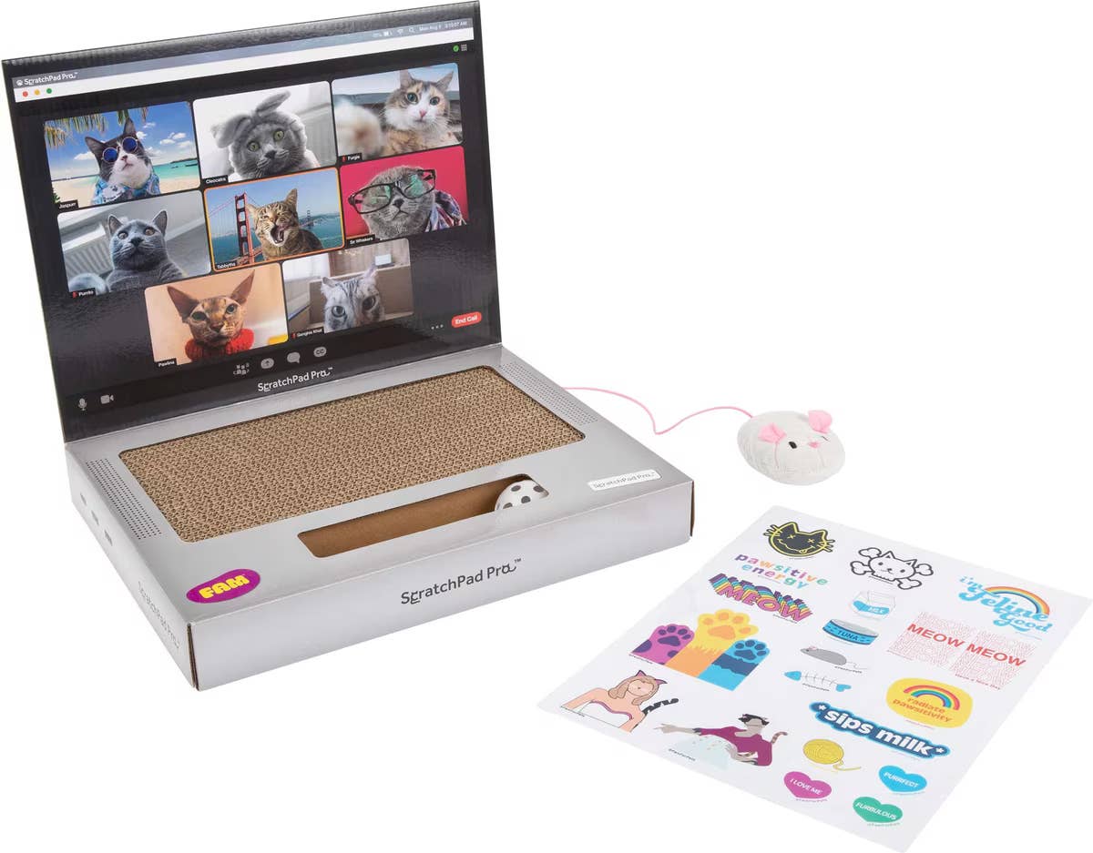 ScratchPad Cat Toy Keeps Even the Laziest Cats Entertained - PetHelpful